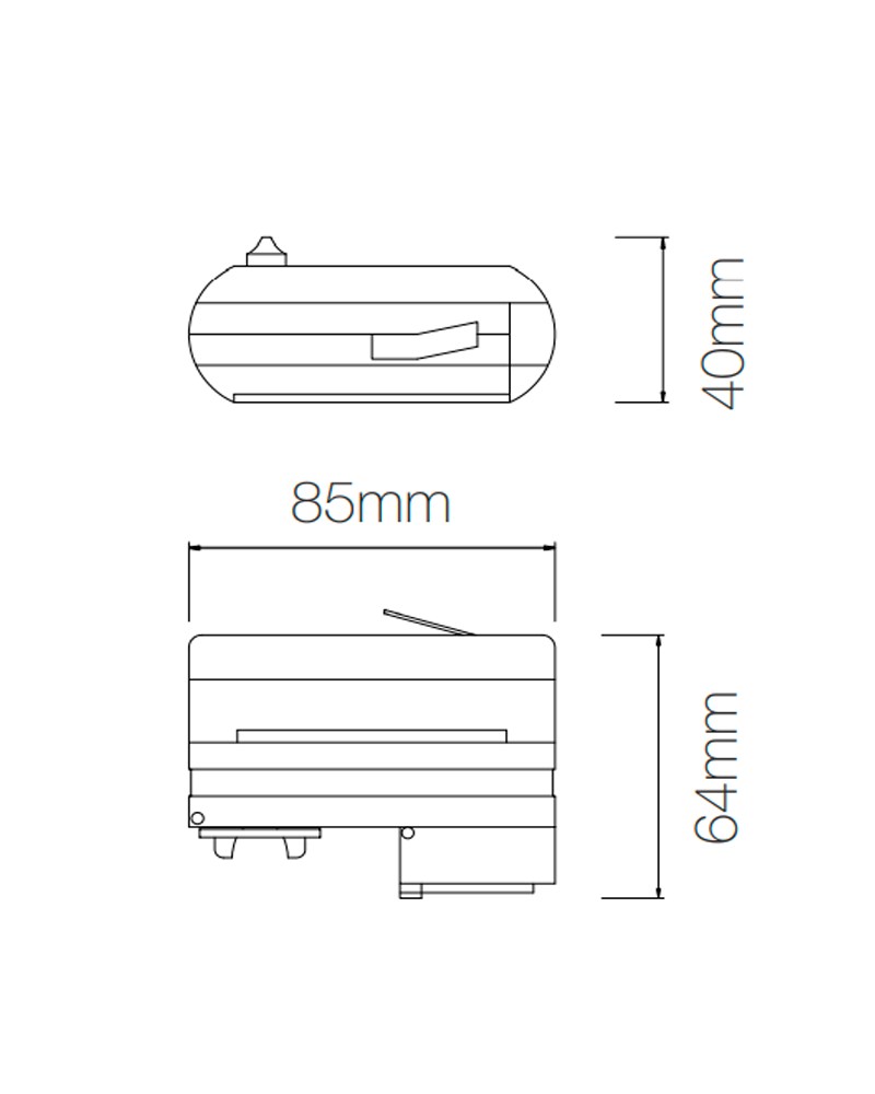 Three-phase adapter for universal tracks