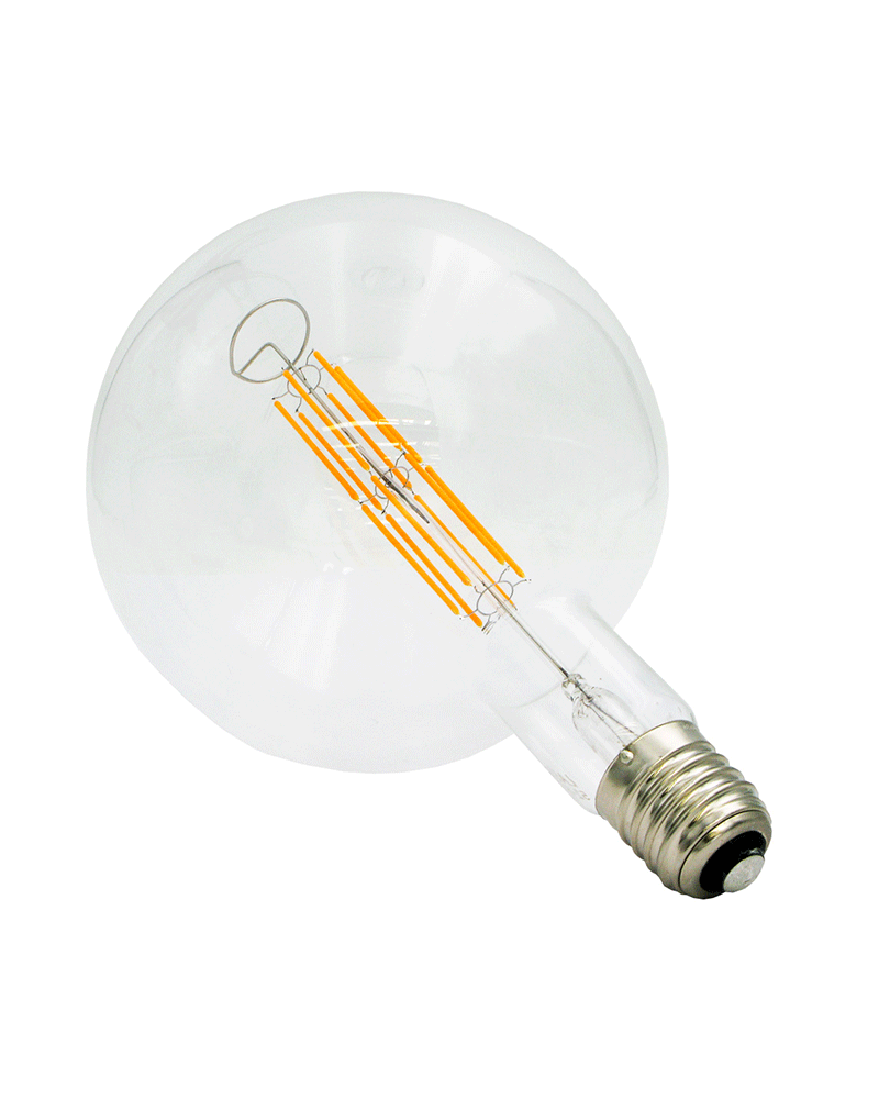 LED vintage Globe Light Bulb 200 mm. LED filaments Dimmable LED E40 8W ...
