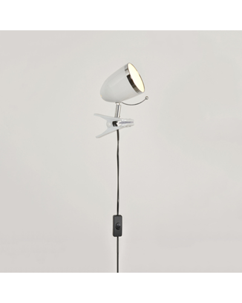 E14 15W vintage style metal clamp spotlight various finishes
