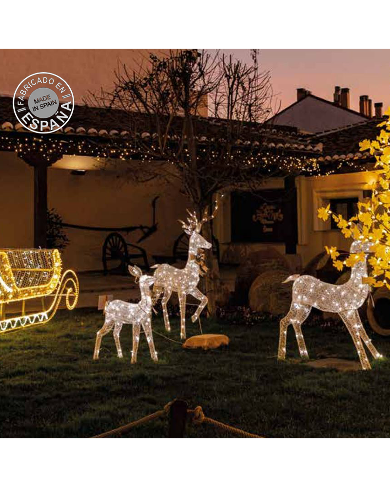 Figuras 3D de Navidad | Adornos Navideños con Luces