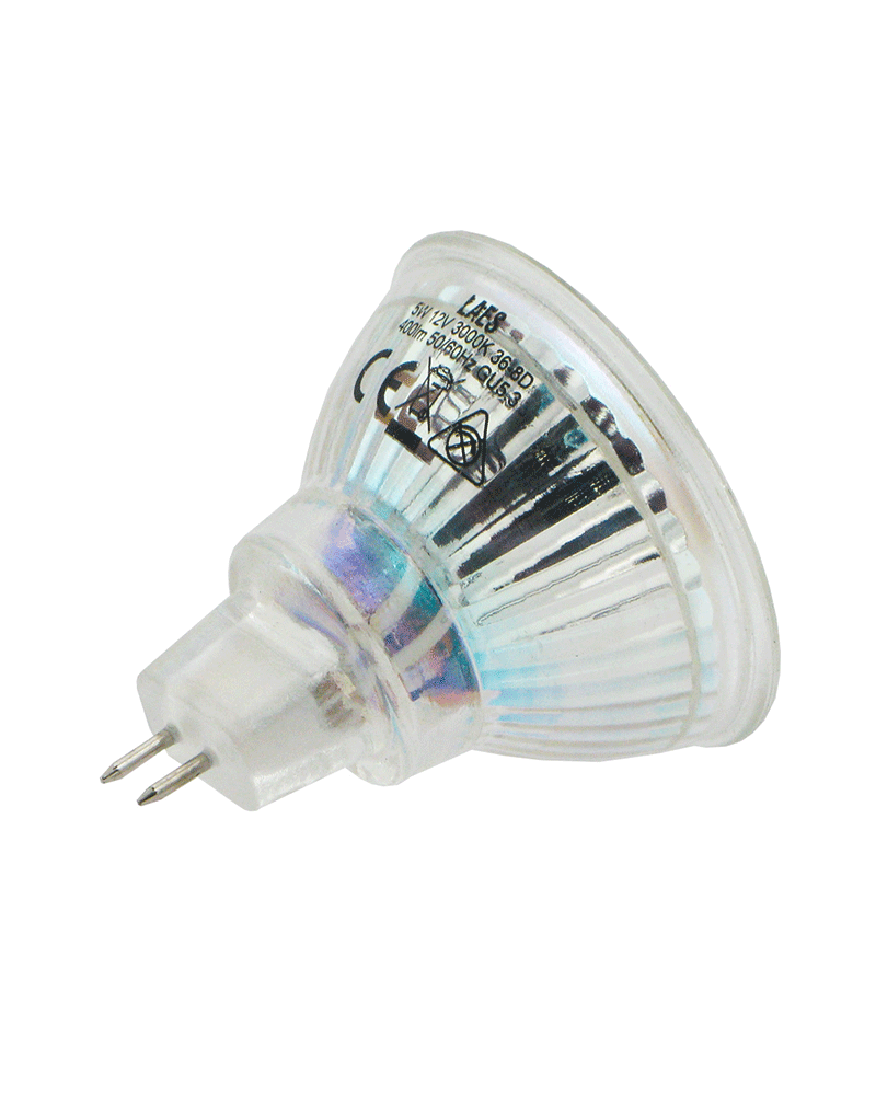 LED Spotlight bulb 50 mm. 12V LED 5W GU5,3 36º