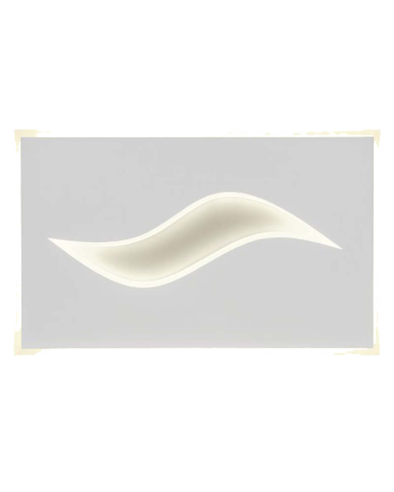 Rectangular LED ceiling light 24x15cm design warm light 3000K 22W