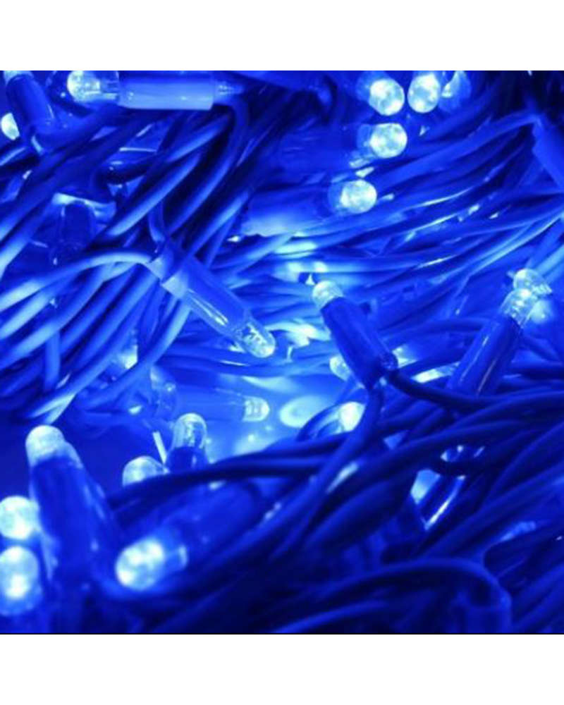 String light 12m and 180 LEDs 5-1 Flashing blue light clear capsule ...