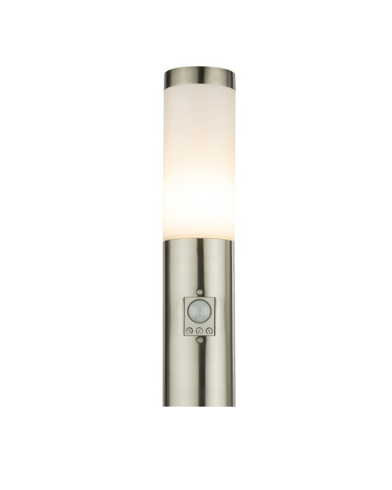 Outdoor beacon 110cm stainless steel IP44 E27 2 watertight sockets ...