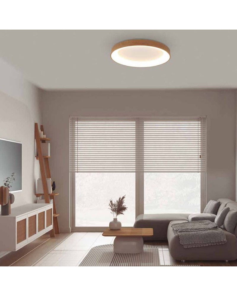 LED Ceiling light 78cm diameter 62W metal and acrylic CCT 2700K/4000K ...