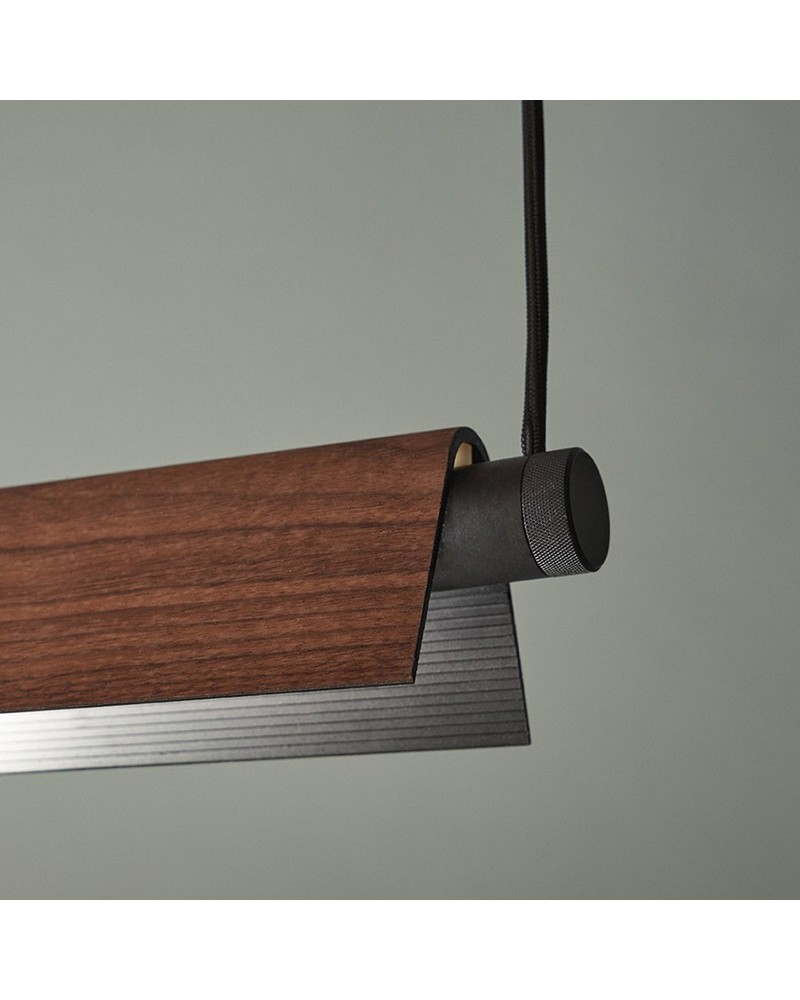 Ceiling lamp 158cm ROOF LED S160 27W aluminum and glass 2700K DIMMABLE DALI