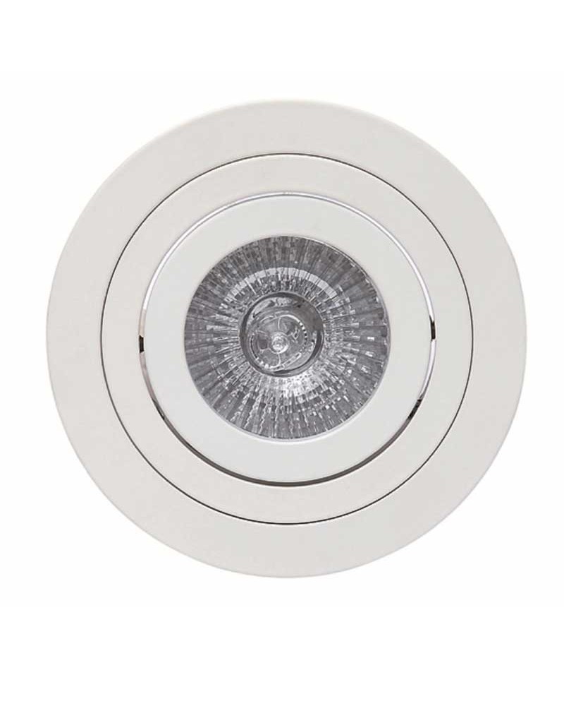 Recessed ring 9.2cm round white or black aluminum GU10