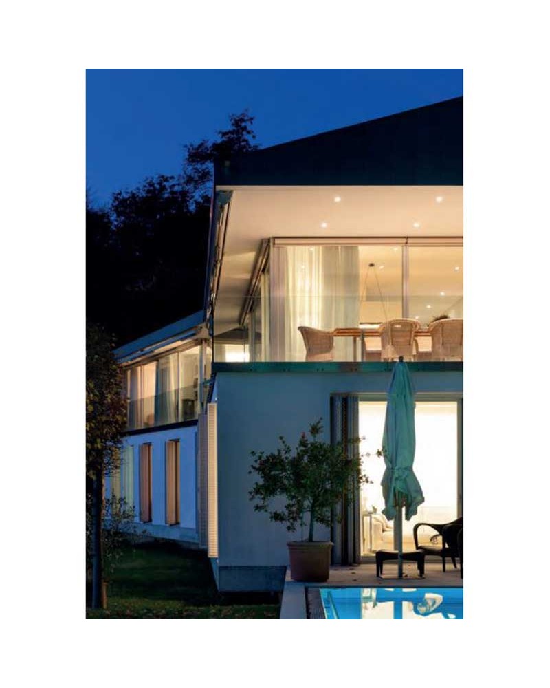 Recessed LED downlight 7W aluminum 4000K IP54