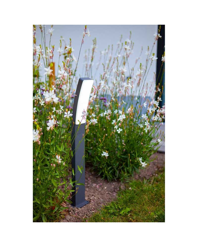 Outdoor beacon 74cm aluminum dark grey finish LED 17.8W 4000K