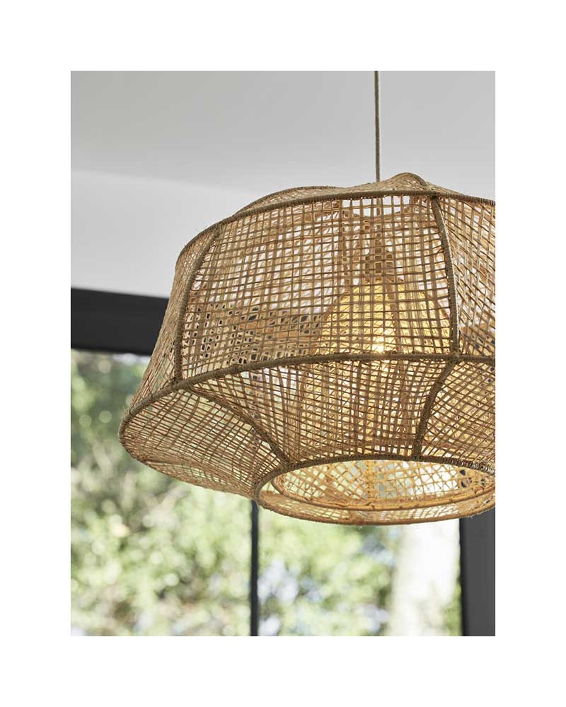 Ceiling lamp 58cm natural finish raffia E27