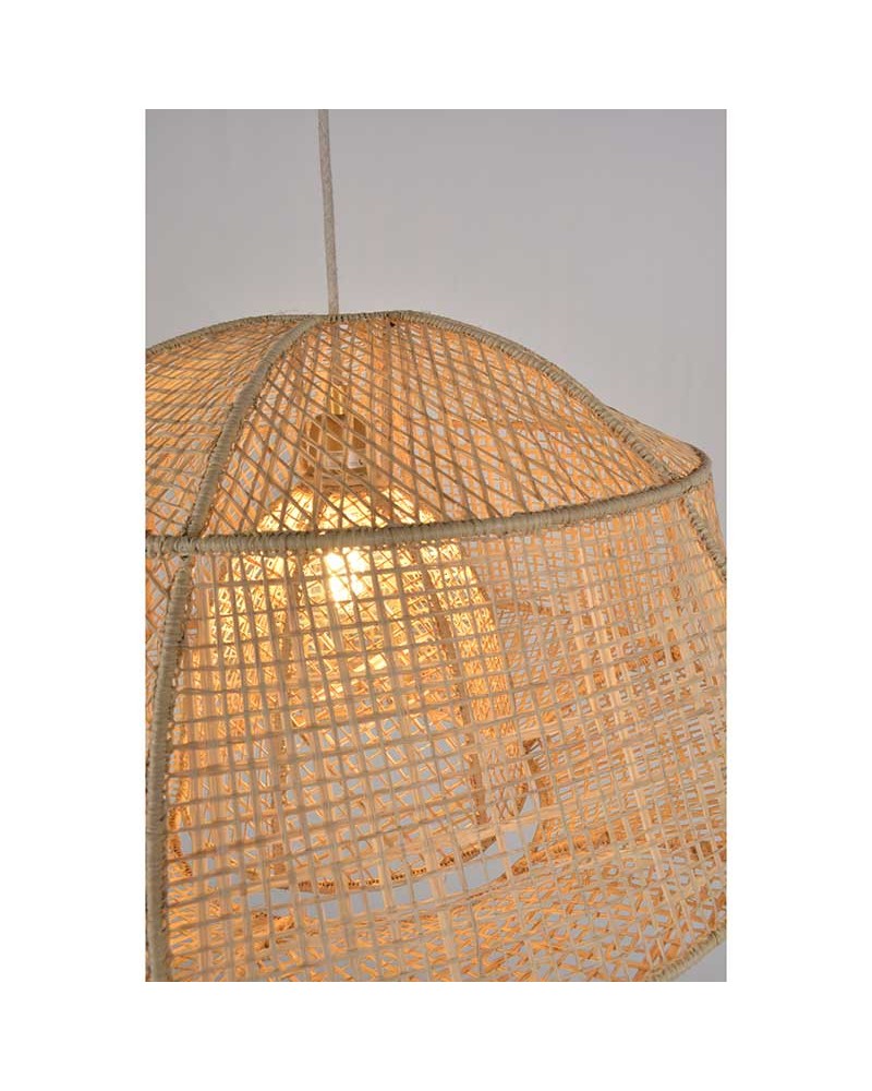 Ceiling lamp 58cm natural finish raffia E27