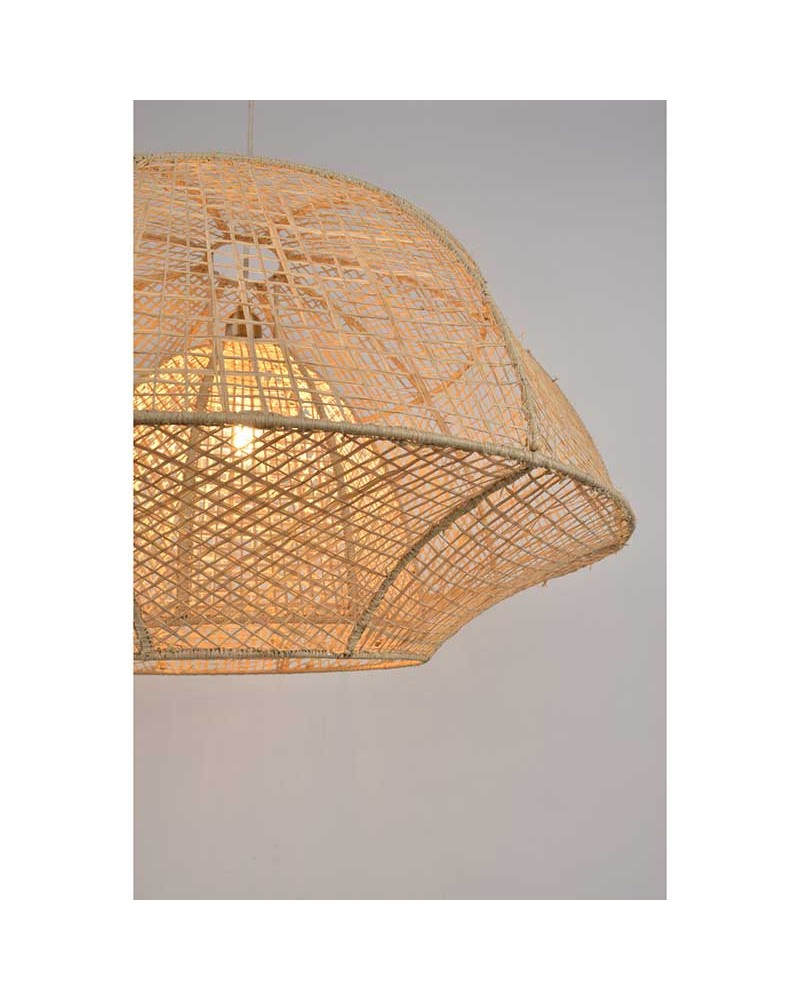 Ceiling lamp 78cm natural finish raffia E27