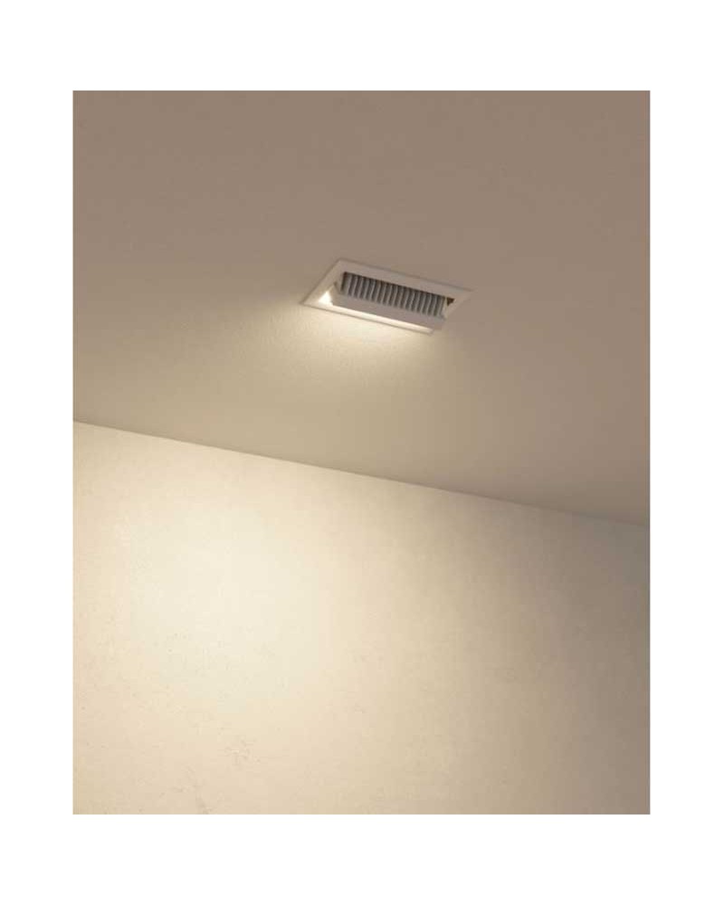 Recessed rectangular LED wall spotlight 23cm 40W 3000K tilting