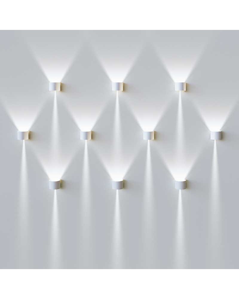 Wall lamp for exterior 10cm Upper and lower light LED 6.8W Aluminum 2700K