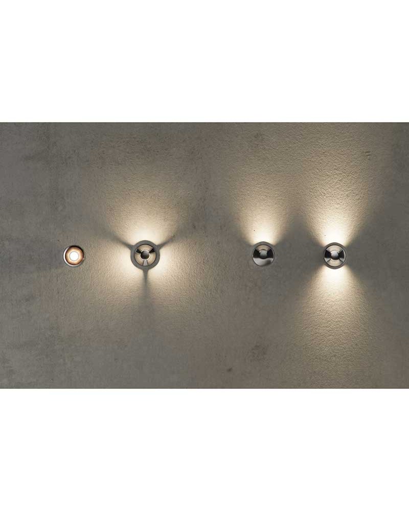 Recessed floor and wall LED 2W 1 light IP67 stainless steel. warm light ...