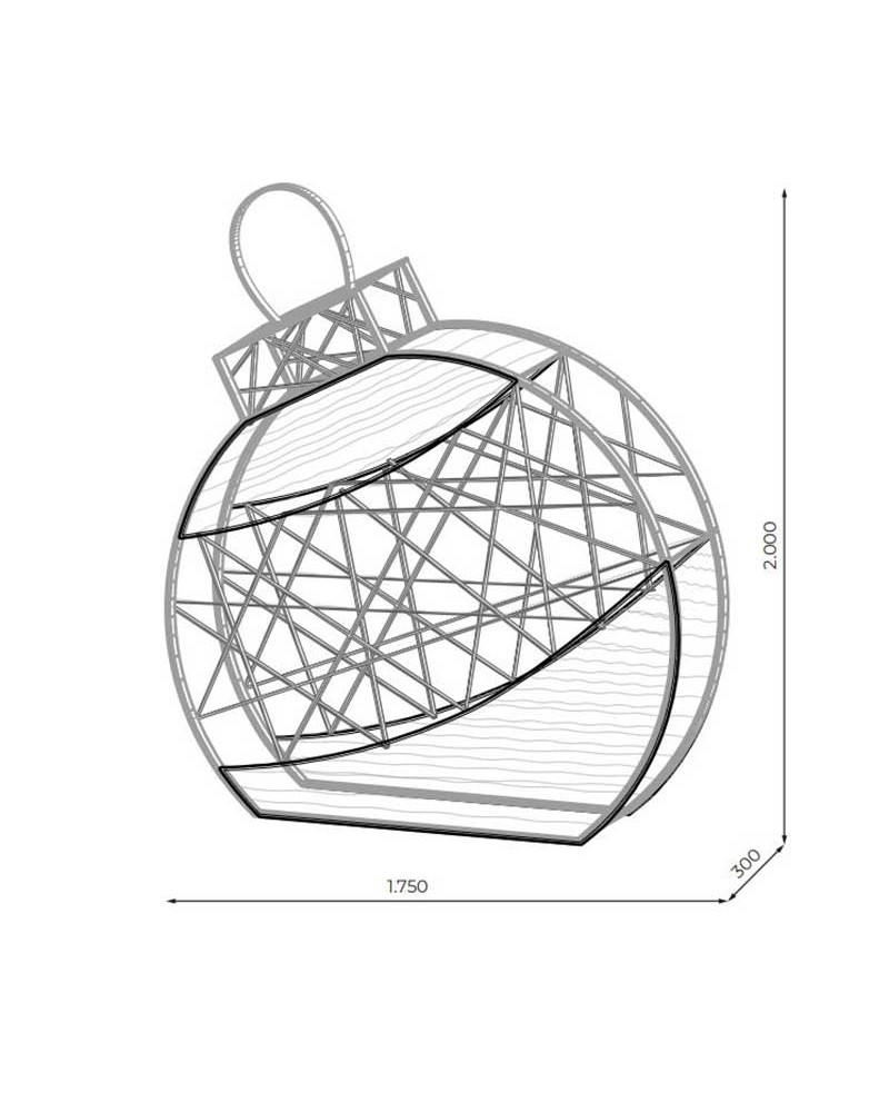Bola De Navidad 2 Navidad Delight: Set De 2 Bolas Navideñas En Vidrio