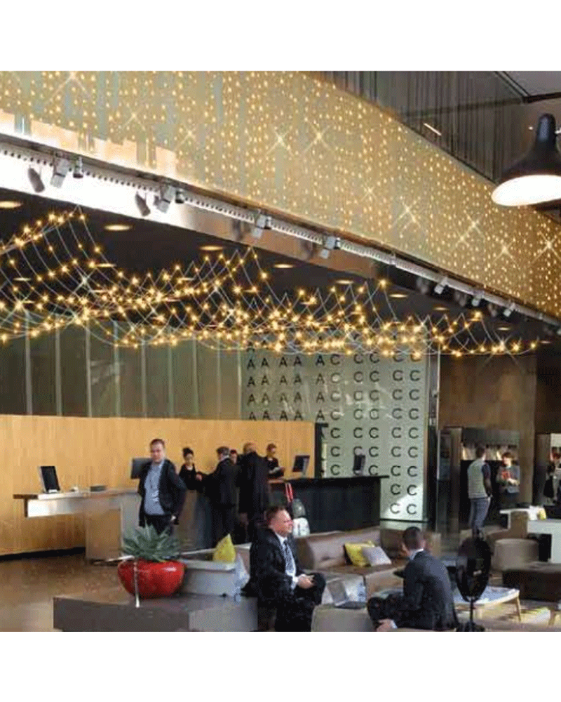 LED Fixed ceiling light with 693 white leds 12V transparent cable IP44 ...