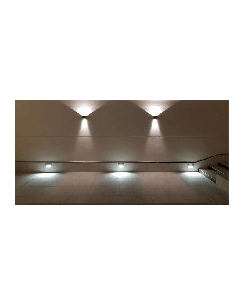 White exterior wall Light on top and bottom 10cm LED 6.8W Aluminum