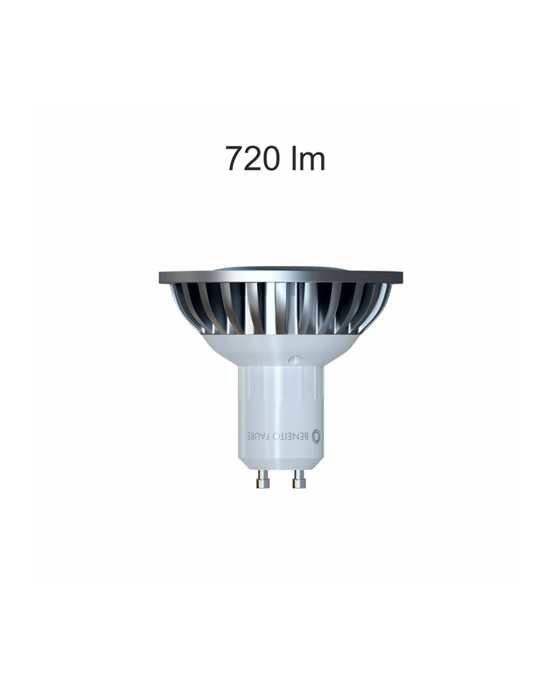 Spot Dicroica 63mm. R63 LED 8W GU10 60° 2700K 720 Lm.