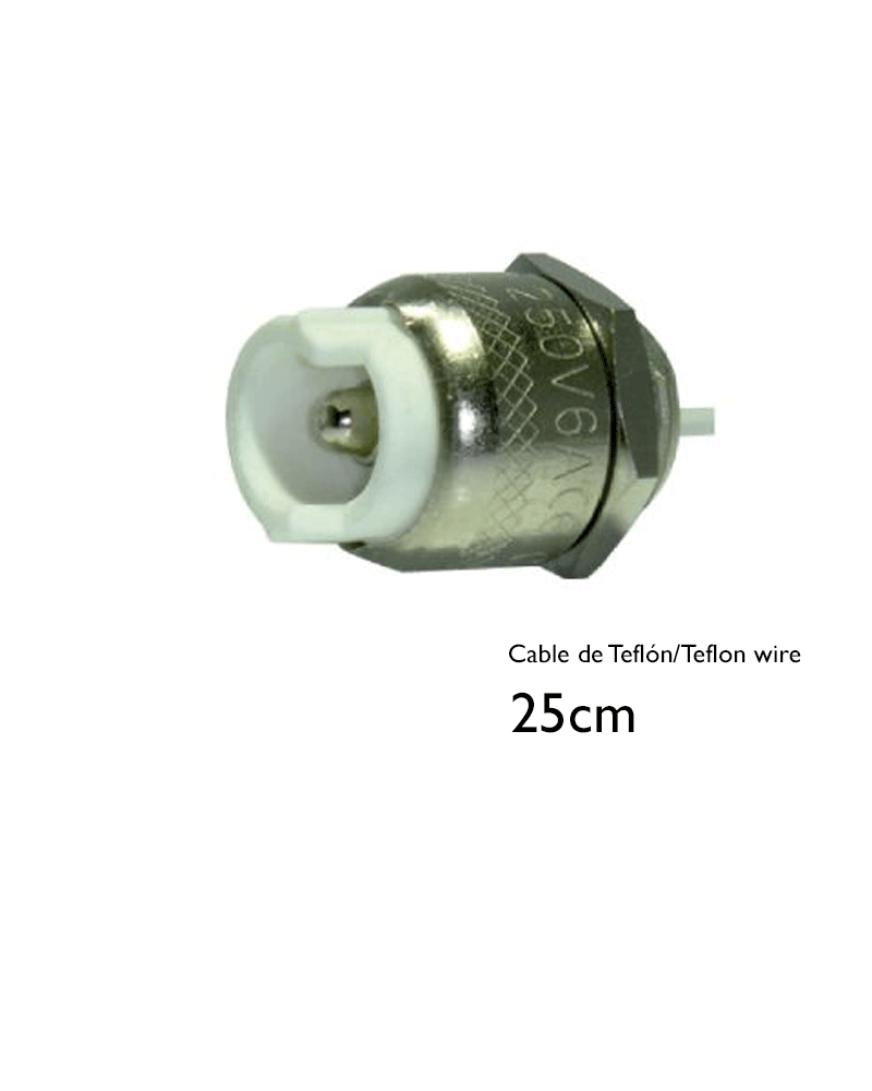 R7s socket with teflon cable