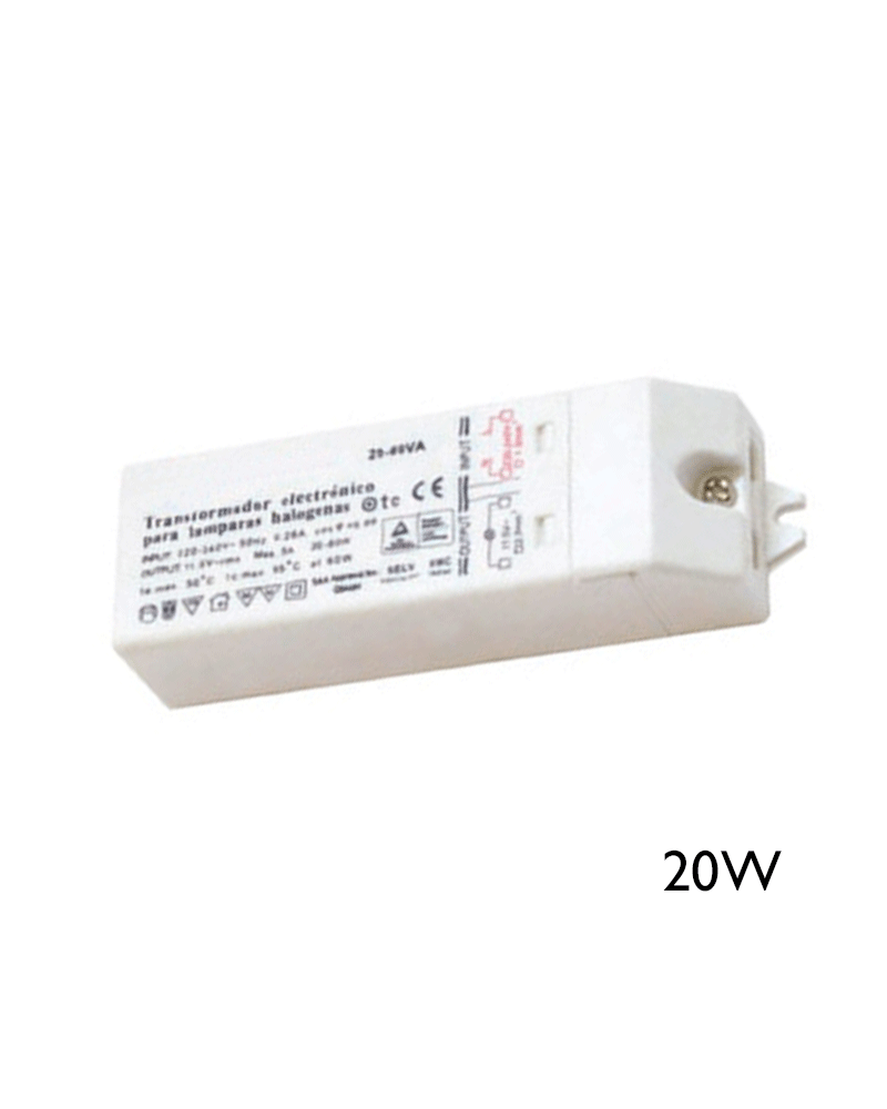 Dimmable transformer 35-105W