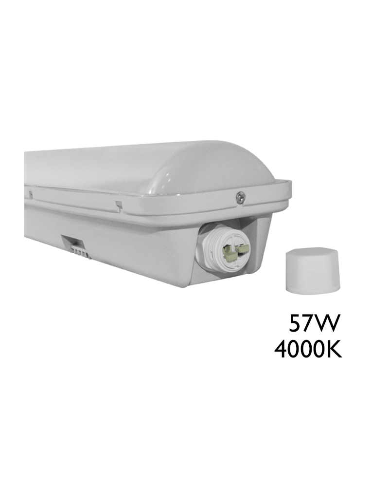 Waterproof LED luminaire 57W 1500mm IP65 surface