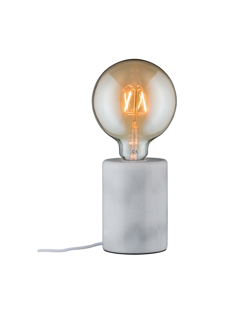Marble base cylinder table lamp 20W E27