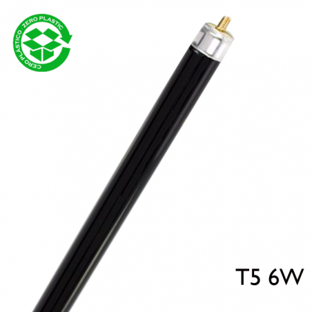 Tubo fluorescente Luz Negra Azul 6W F6T5/BLB