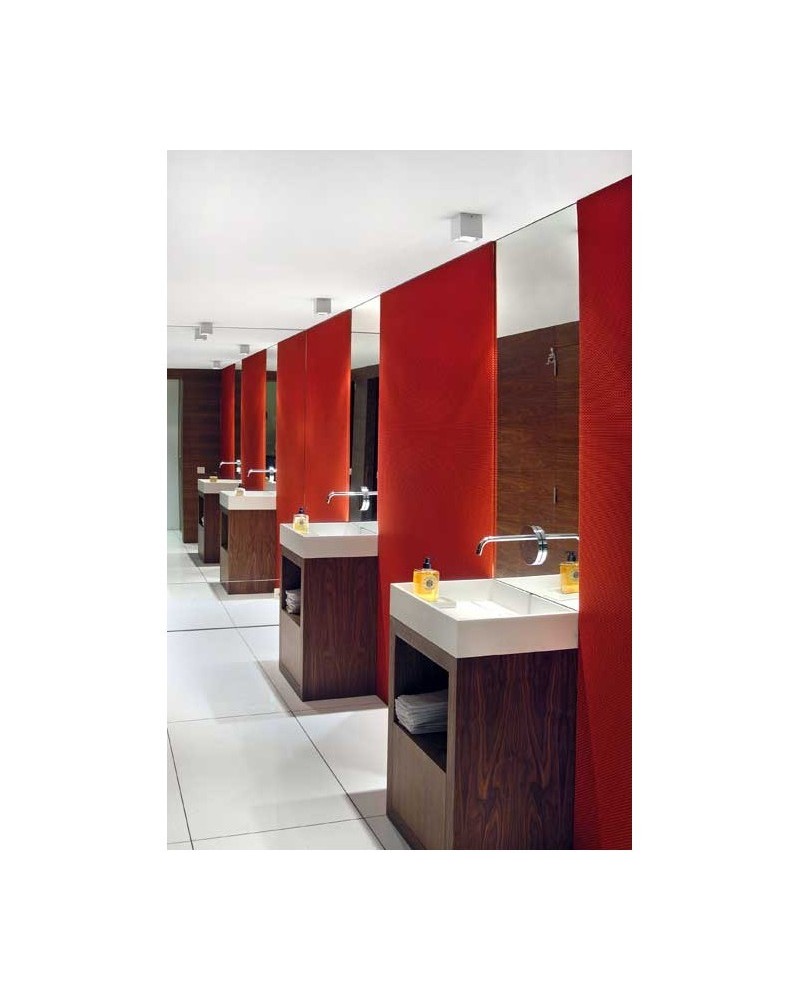 Cubic spotlight 8cm aluminum GU10 decorative cover