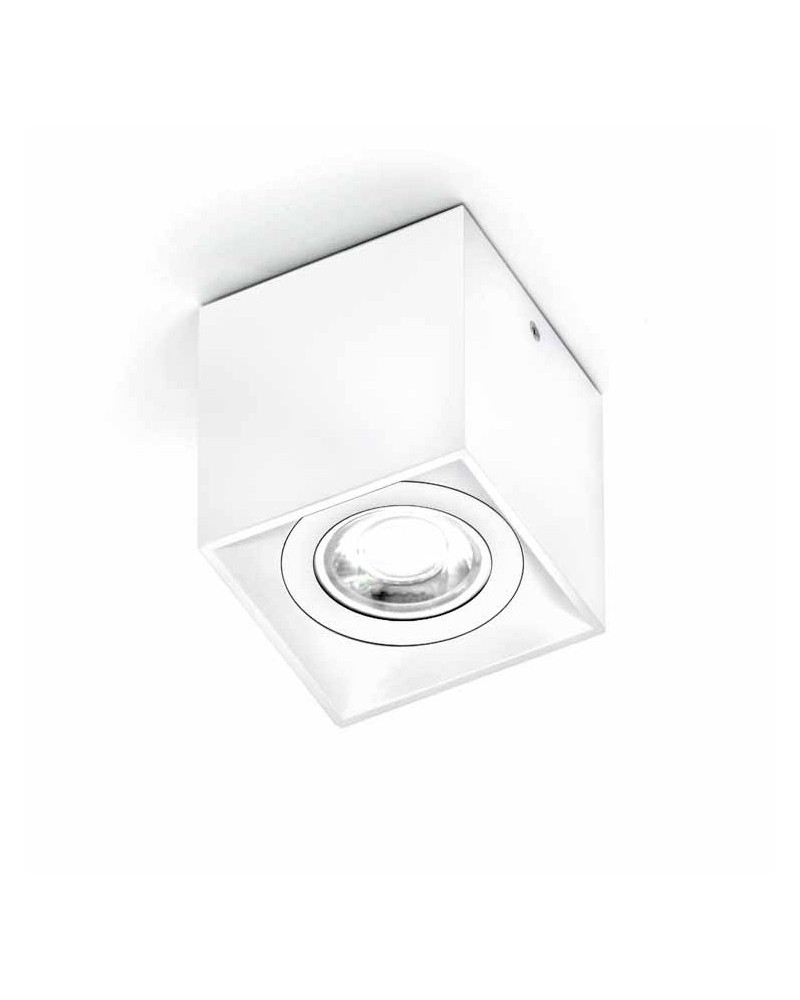 Cubic spotlight 8cm aluminum GU10 decorative cover