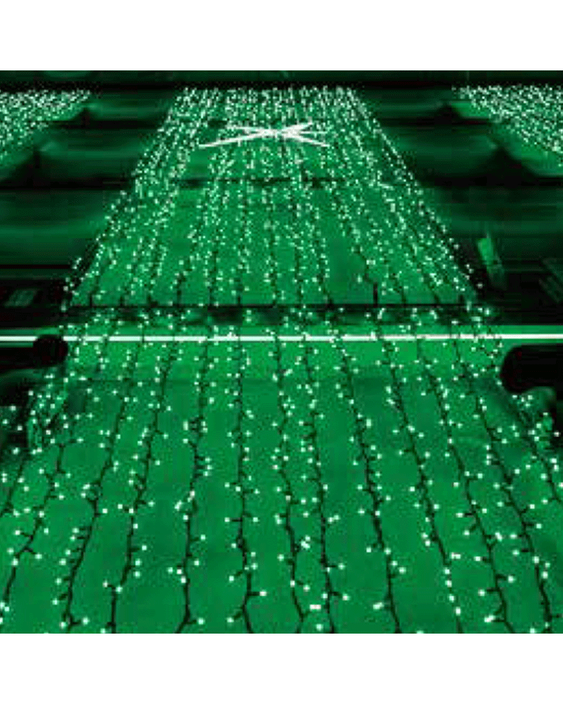 Connectable string light 12m and 180 light green LEDs clear capsule ...