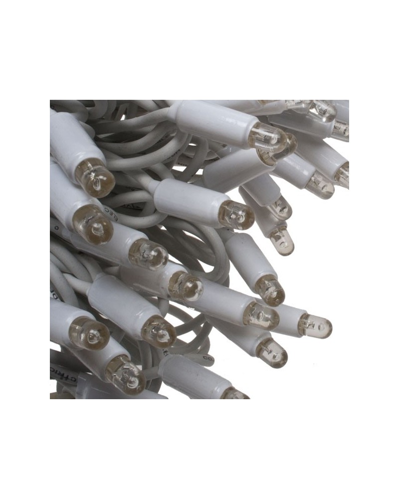 Connectable string light 12m and 180 gold LEDs, white or black cable ...